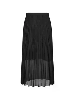LESS Pleated Organza Skirt - Black