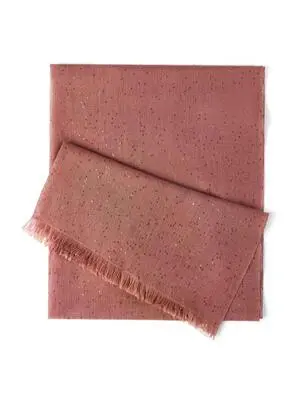 Brunello Cucinelli Fringed Scarf - Orange