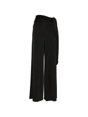 Marella Tie-waist Pants Set - Black