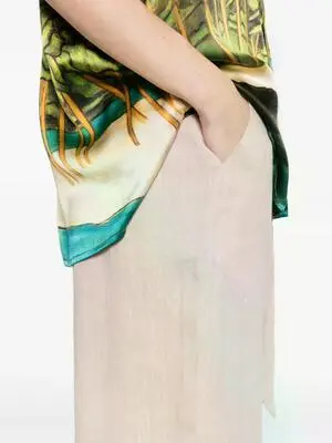 Marella Drawstring-fastening Palazzo Pants - Pink