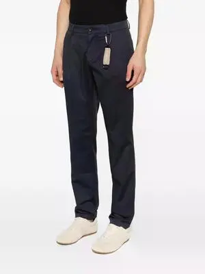 MANUEL RITZ Pleated Micro-texture Trousers