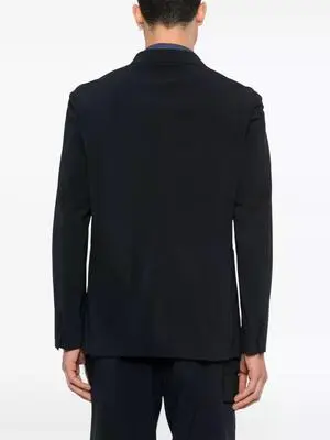 MANUEL RITZ Pocket Long-sleeve Blazer - Blue