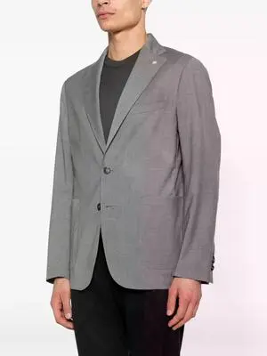 MANUEL RITZ Patch-pocket Blazer - Grey