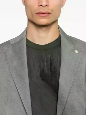 MANUEL RITZ Patch-pocket Blazer - Grey