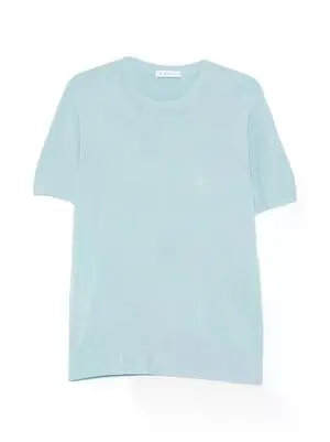 MANUEL RITZ Cotton T-shirt - Blue