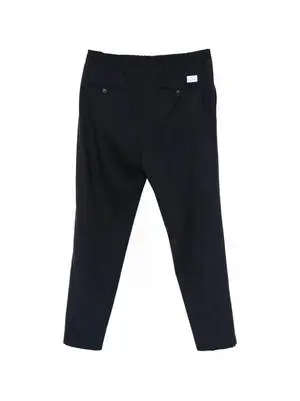 MANUEL RITZ Drawstring Trousers With Charm Detail - Blue