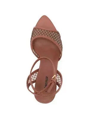 Lola Cruz Ruby Crystal-embellished Sandals