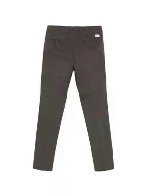 MANUEL RITZ Zip-fly Slim Fit Trousers - Brown