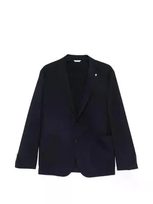MANUEL RITZ Fresco Wool Jacket - Blue