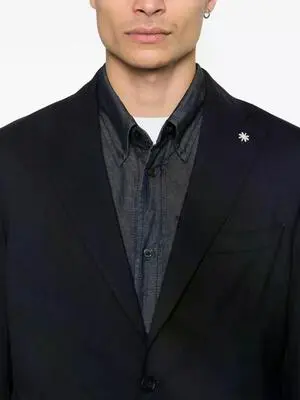 MANUEL RITZ Fresco Wool Jacket - Blue