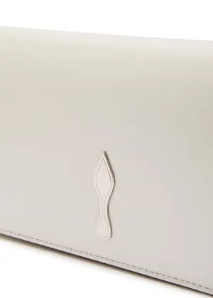 CHRISTIAN LOUBOUTIN Bettina Nappa Leather Clutch - White