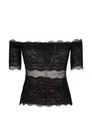 Blumarine Lace Off-the-shoulder Blouse