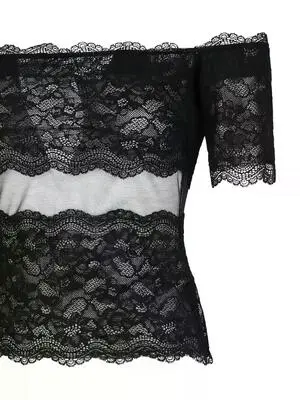 Blumarine Lace Off-the-shoulder Blouse
