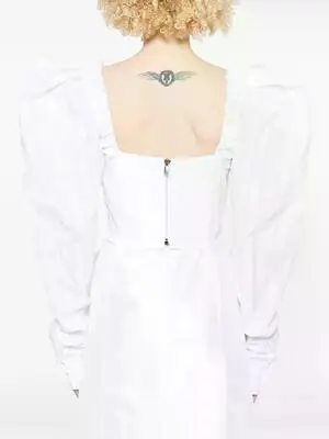 VIVIENNE WESTWOOD Puff Sleeve Sweetheart Blouse - White