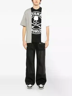 MASTERMIND WORLD Colourblock Skull Graphic T-shirt
