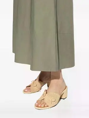 ODISSI Bow-detail Open Toe Sandals - Neutrals