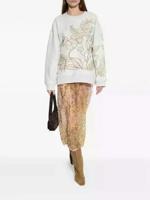 Munthe Floral-embroidered Sweatshirt