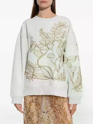 Munthe Floral-embroidered Sweatshirt