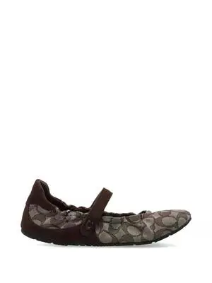 COACH Patterned Strap Ballet Flats - Neutrals