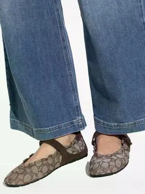 COACH Patterned Strap Ballet Flats - Neutrals