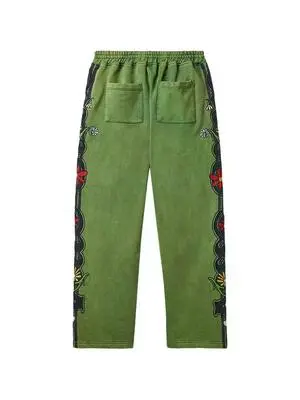 VALE FOREVER Garden Floral Track Pants - Green