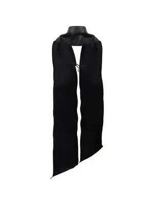 MANURI Donna Silk Scarf - Black