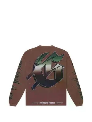 GODSPEED Graphic-print Long-sleeve Sweatshirt - Brown