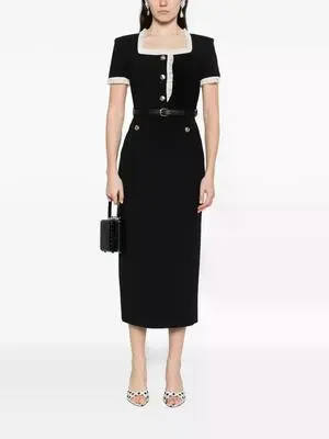 SELF-PORTRAIT Belted Midi Dress