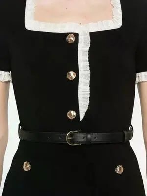 SELF-PORTRAIT Belted Midi Dress