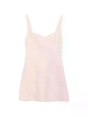 Alice + Olivia Sweetheart-neck Mini Dress