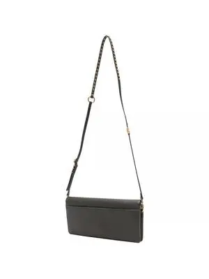 Pinko Love Bag Click Soft Horizontal Medium Crossbody Clutch In Leather