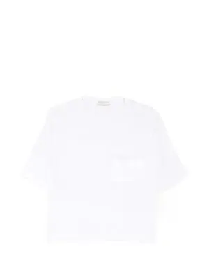INTRECCI Chest-pocket T-shirt - White