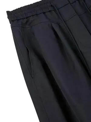 STUDIO TOMBOY Pleated Wide-leg Trousers - Blue