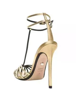 ALEVI MILANO Stella 110 Leather Pumps - Gold