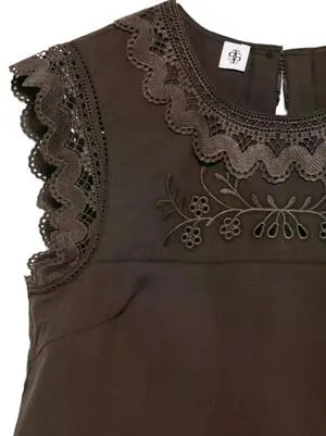 THE GARMENT Kirsten Lace Floral Top - Brown