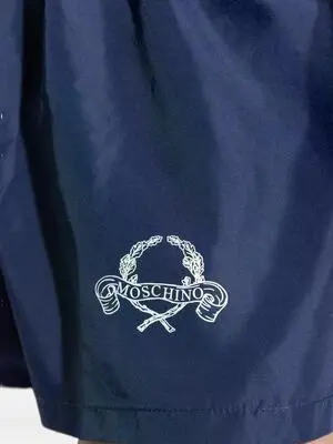 Moschino Logo Swim Shorts - Blue