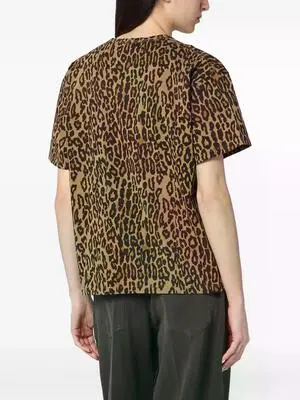 6397 Leopard-print Short-sleeve T-shirt - Brown