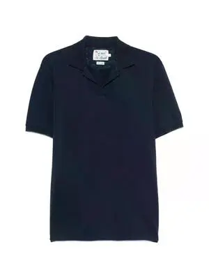 MC2 SAINT BARTH Charles Polo In Cotton Piquet - Blue