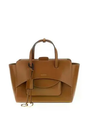 HIDESINS Top Handle Leather Tote - Brown