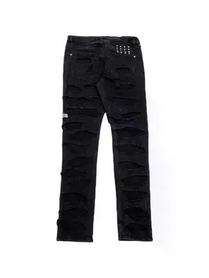 Ksubi Shredded Straight-leg Jeans