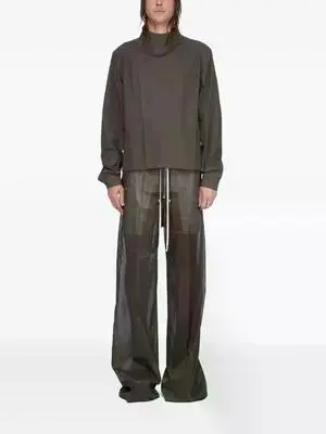Rick Owens Buttoned Funnel-neck Jacket - Brown