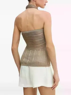 Guess Knot-detail Ribbed Top