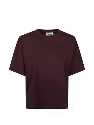 Alpha Studio Boxy Cotton T-shirt - Red