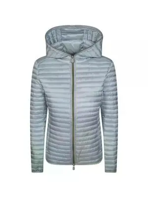 SAVE THE DUCK Hooded Quilted Jacket - Blue
