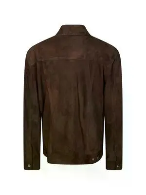 DEPARTMENT 5 Buttoned Suede Jacket - Brown
