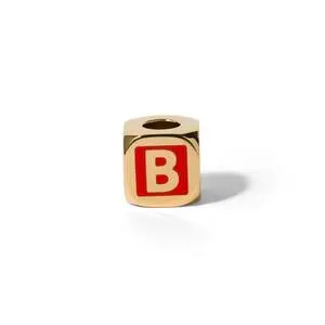 Miu Miu Enameled Metal Dice Charm - Red