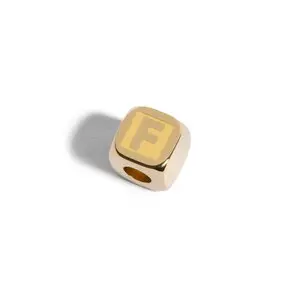 Miu Miu Enameled Metal Dice Charm - Vanilla