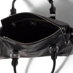Miu Miu Nappa Leather Handbag - Black