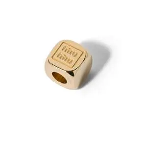 Miu Miu Enameled Metal Dice Charm - Red