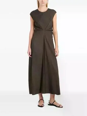 Proenza Schouler White Label Miranda Twisted Maxi Dress - Brown